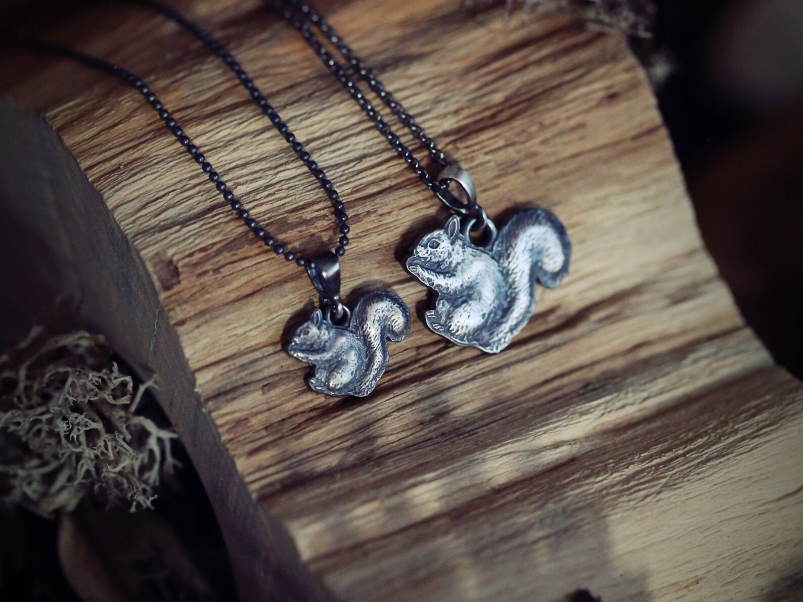 Furry Squirrel Silver Pendant Wild Animal Pendant Animal - Etsy