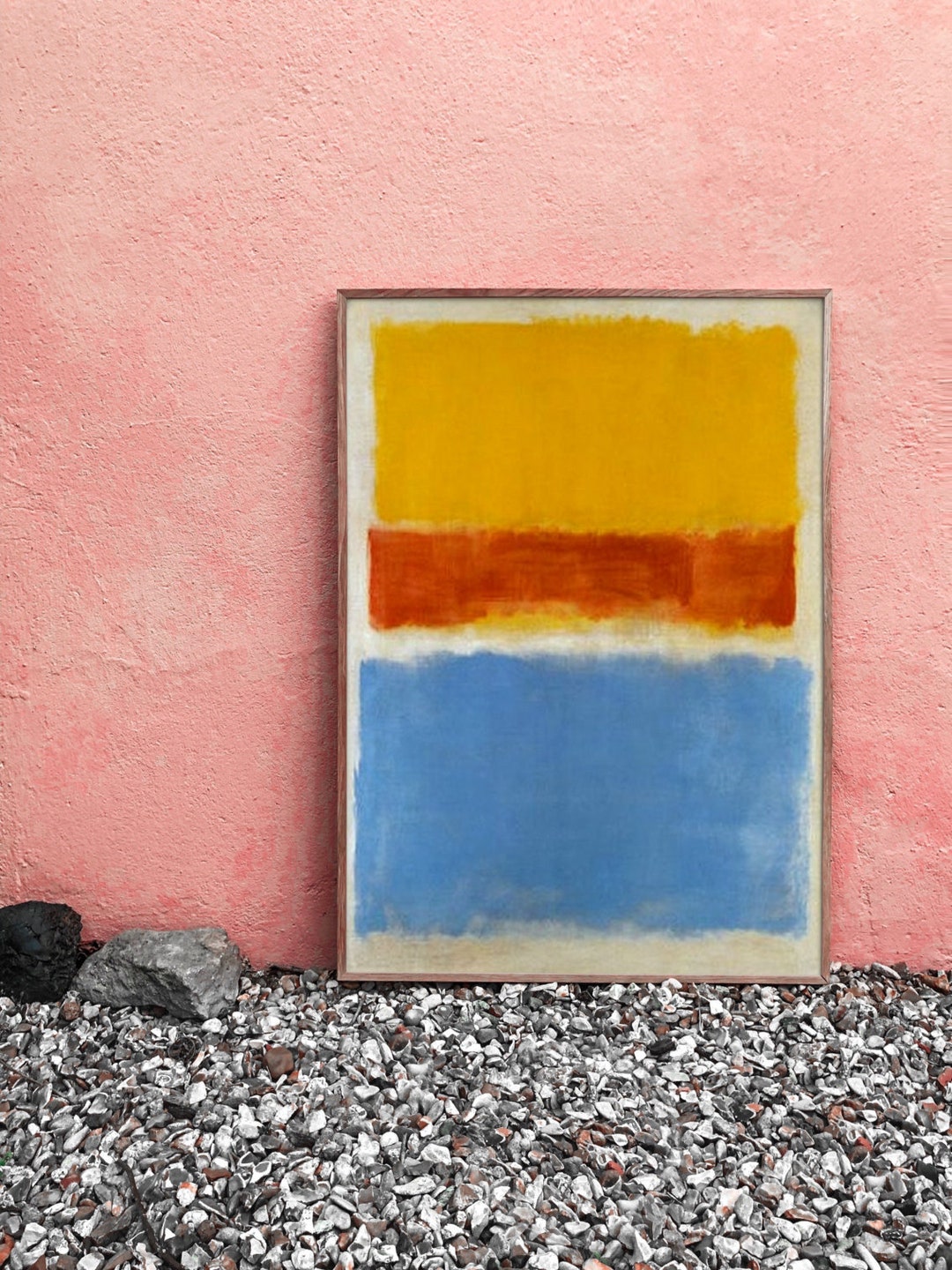 Untitled yellow Red and Blue by Mark Rothko Exhibition - Etsy