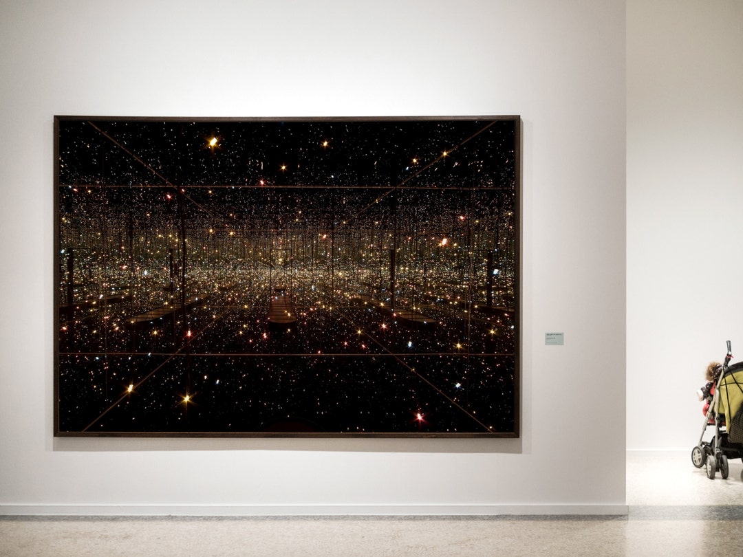 Yayoi Kusama Print, Infinity Mirror Room Fireflies on Water, Exhibition ...