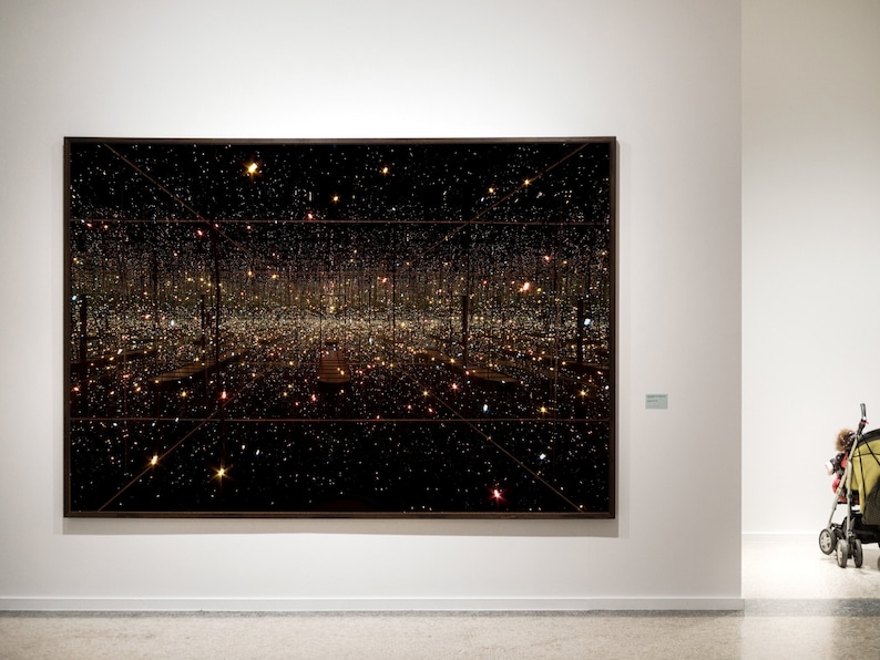 Yayoi Kusama Print, Infinity Mirror Room Fireflies on Water, Exhibition ...