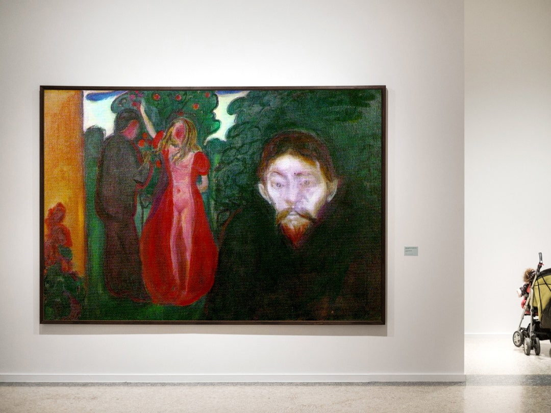 Jealousy, by Edvard Munch the Scream, Exhibition Poster, Print Framed ...