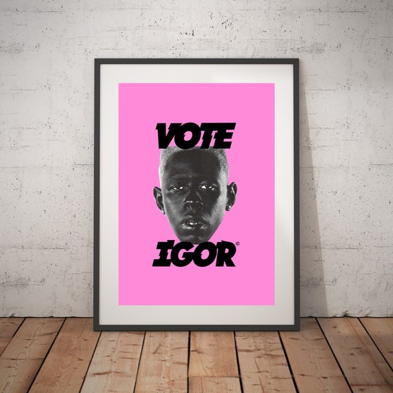 Vote Igor wall art fathers day gift dad home decor poster | Etsy