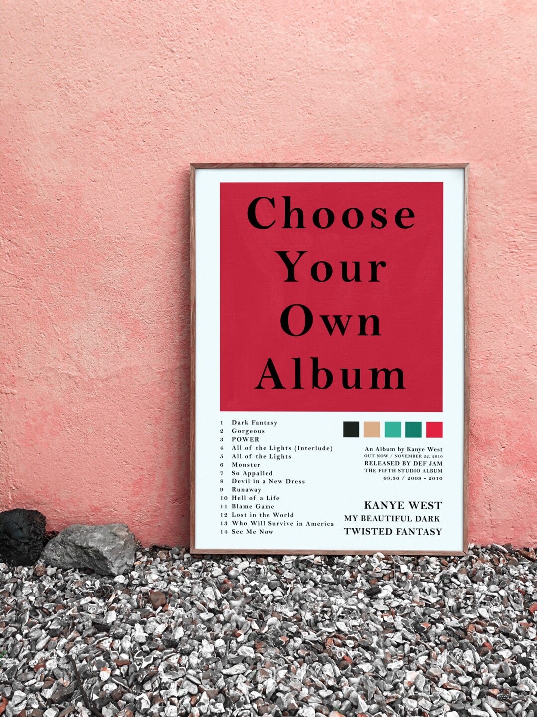 Choose Your Own Album Poster, Printable Album Cover, Digital Album Art ...