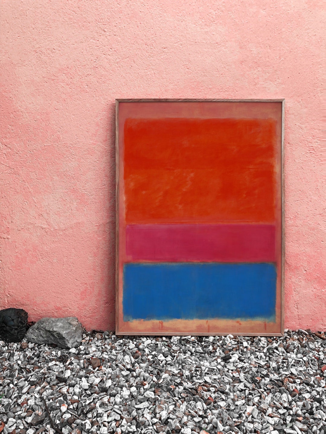 No. 1 royal Red and Blue, by Mark Rothko Exhibition Poster, Gallery ...