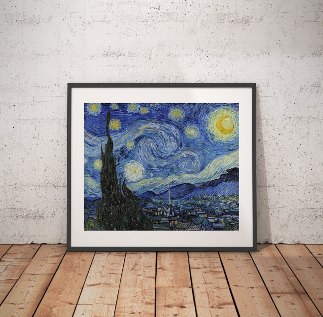 Van Gogh Starry Night Orginal Art Museum Decor - Etsy