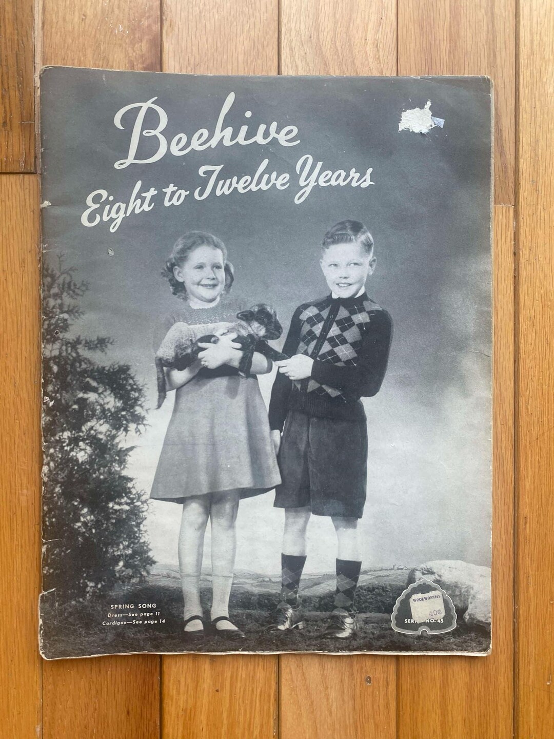 Original 1940s Vintage Beehive Knitting Magazine Children 8-12 Years ...