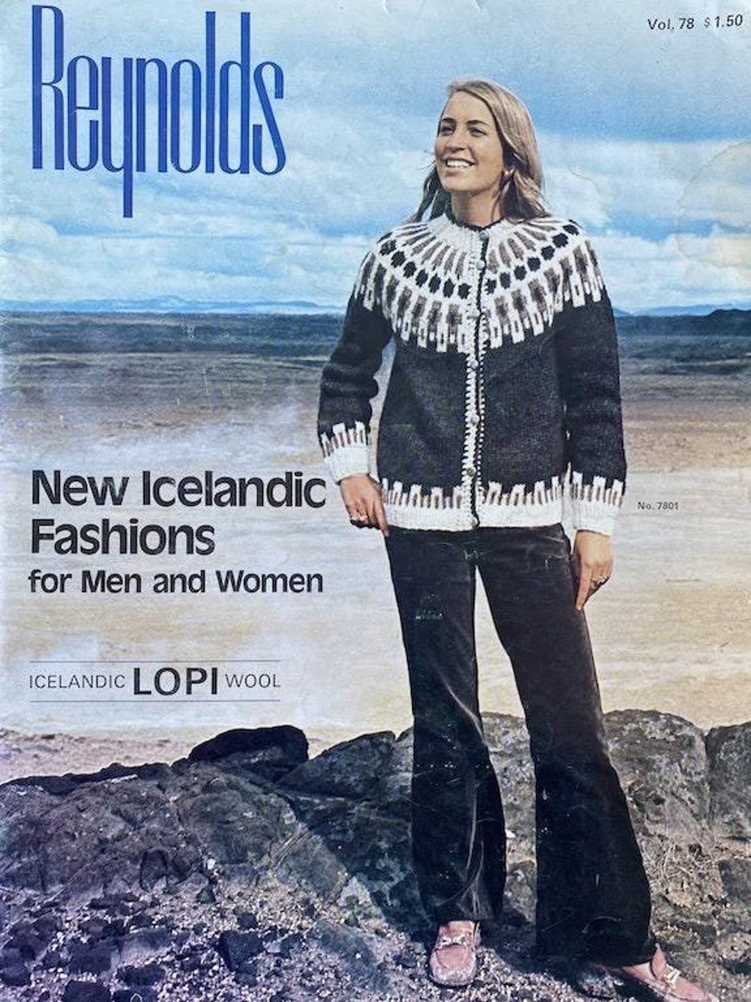 Vintage 1970s Reynolds Lopi Icelandic Knitting Magazine Lopapeysa - 16 ...
