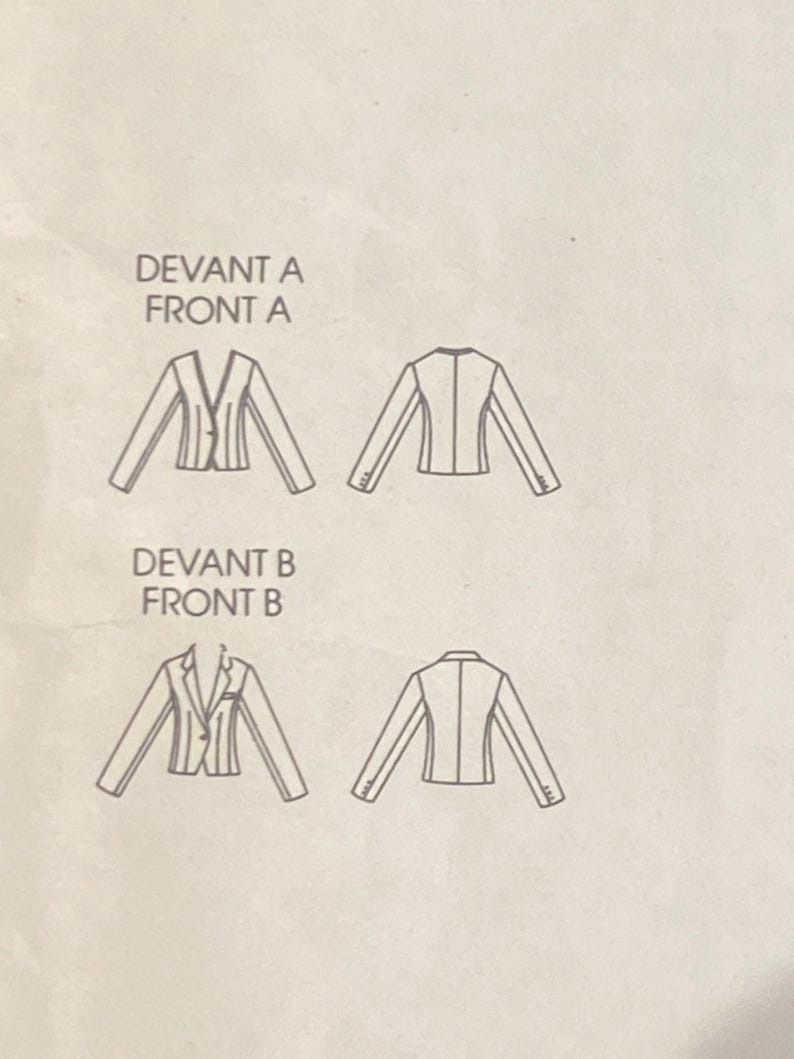 Vogue Sewing Pattern 2785 Anne Klein Blazer Size 10 - Etsy