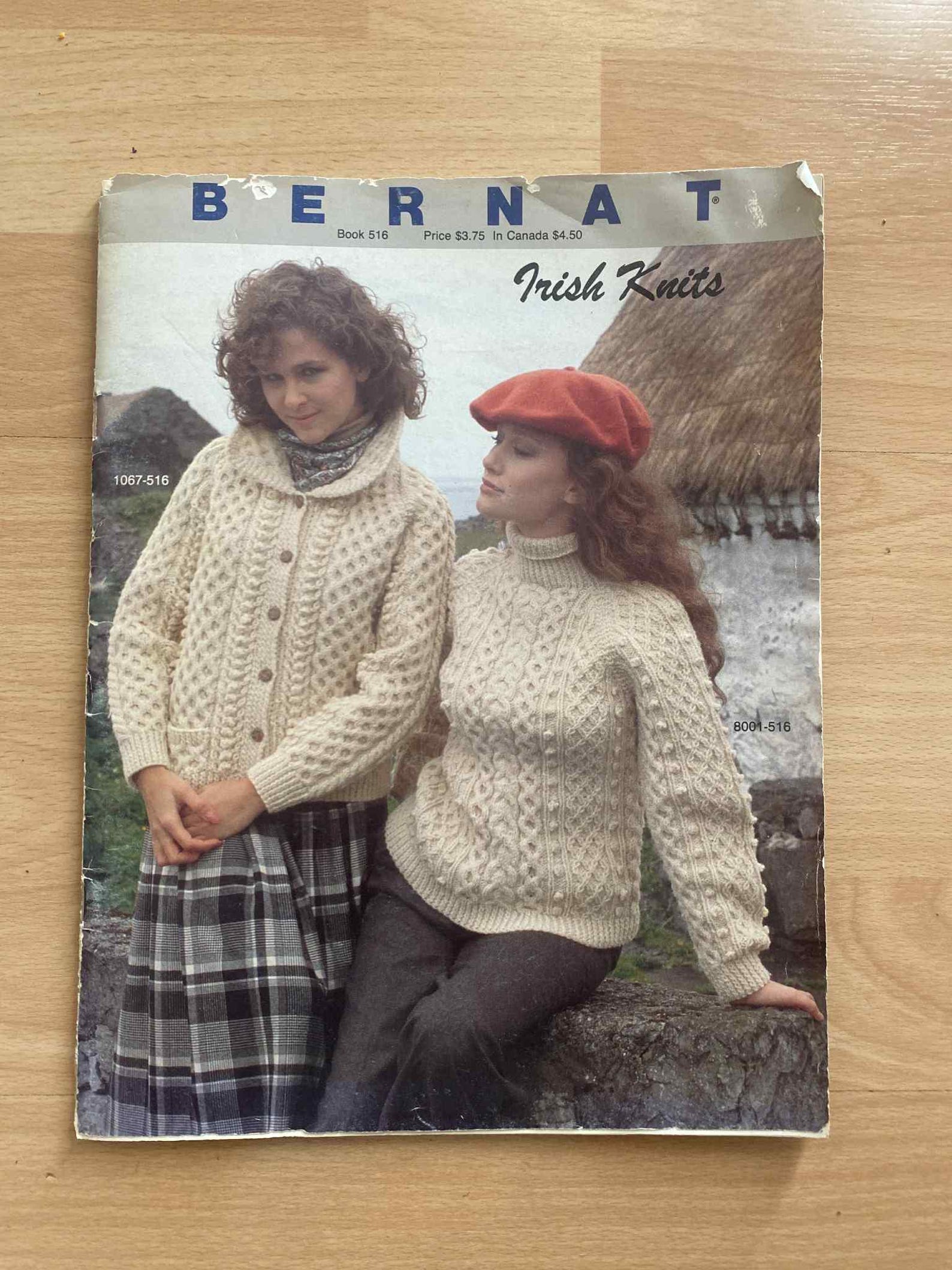 Bernat Irish Knits Vintage Knitting Pattern Book Aran Knits Ireland - Etsy