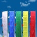 Set of Five Tibetan Deities and Windhorse Printed Vertical Prayer Flags ...