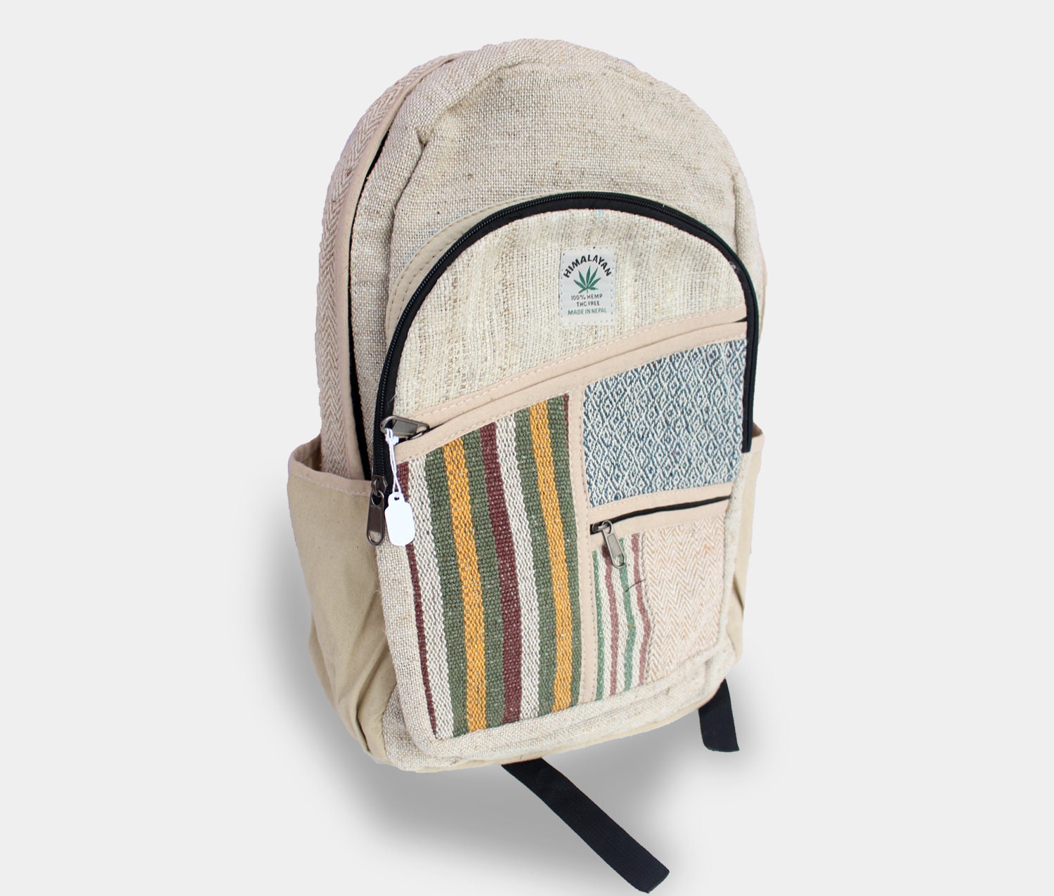 Himalayan Hemp Stripe Rucksack Bag - Etsy UK
