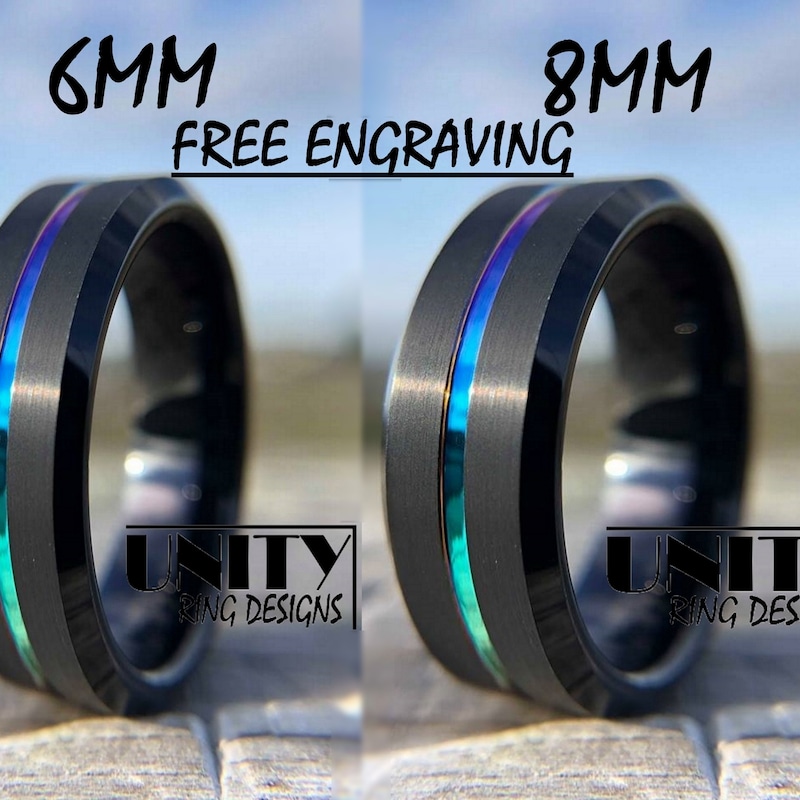 Rainbow Oil Slick Ring - Etsy