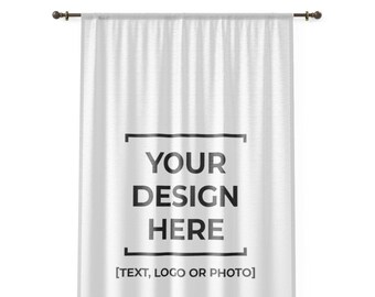 Custom Logo Curtains - Etsy UK