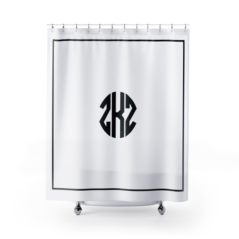Monogram Curtain - Etsy