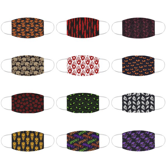 Spooky Face Masks Horror Face Mask Designs Washable Mask - Etsy