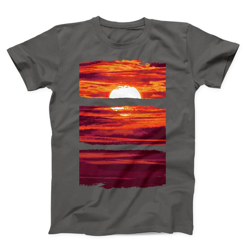 Sunset Unisex T-shirt Sunrise Graphic Creative Tee Sunset | Etsy
