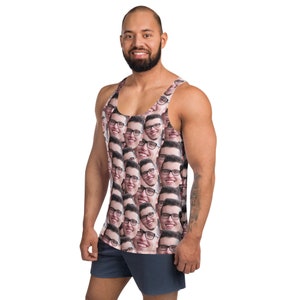 Crazy Face Tank Top, Face Unisex Tank Top, Photo Tank Top, Picture ...