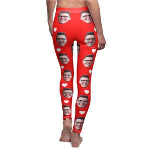 Personalized Face Leggings, Custom Photo Leggings, Funny Selfie ...