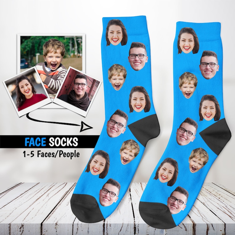 Custom Face Socks Personalized Photo Socks Personalized - Etsy
