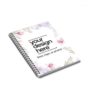 Custom Spiral Notebook Ruled Line Photo Notebook, Logo Notebook ...