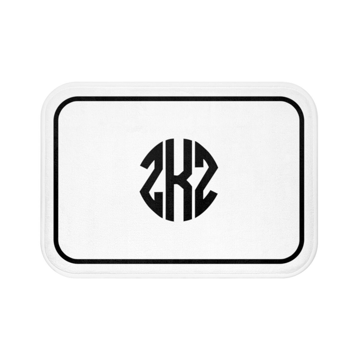 Monogram Bath Mat Custom Initials Bath Mat Monogrammed Text - Etsy