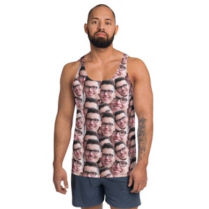 Crazy Face Tank Top, Face Unisex Tank Top, Photo Tank Top, Picture ...