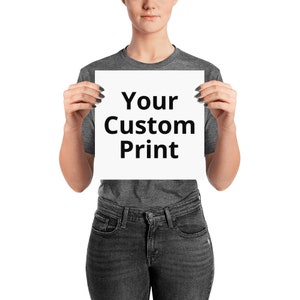 Personalized Poster, Enhanced Matte Paper Poster, Custom Text Poster ...