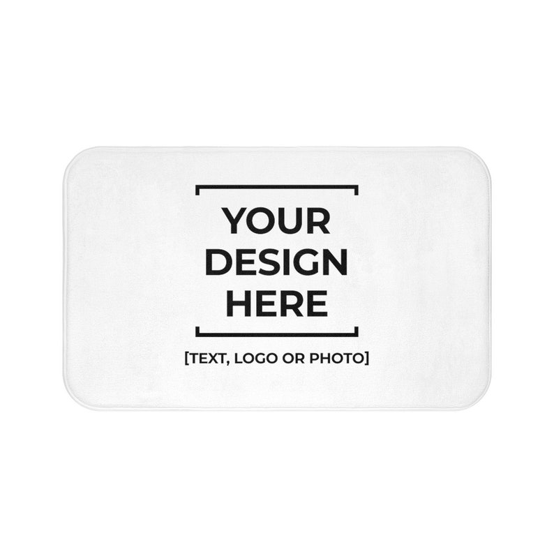 Custom Bath Mat Personalized Photo Bath Mat Text Bath Mat - Etsy