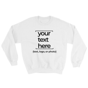 Custom Photo Sweatshirt, Personalized Text Sweatshirt, Picture ...