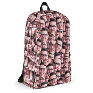 Crazy Face Backpack, Funny Backpack, Laptop Bag, Personalized Gift ...