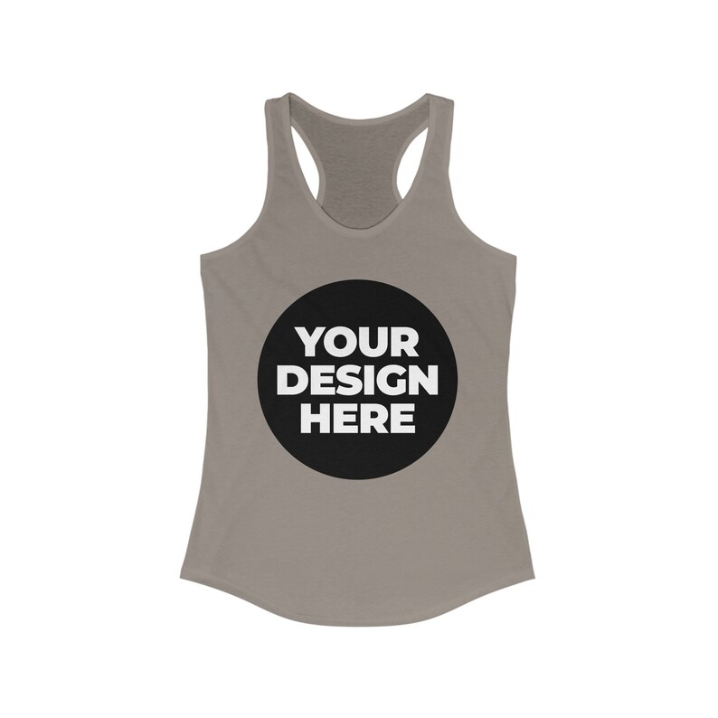 Custom Women's Ideal Racerback Tank Top Your Text Tank - Etsy