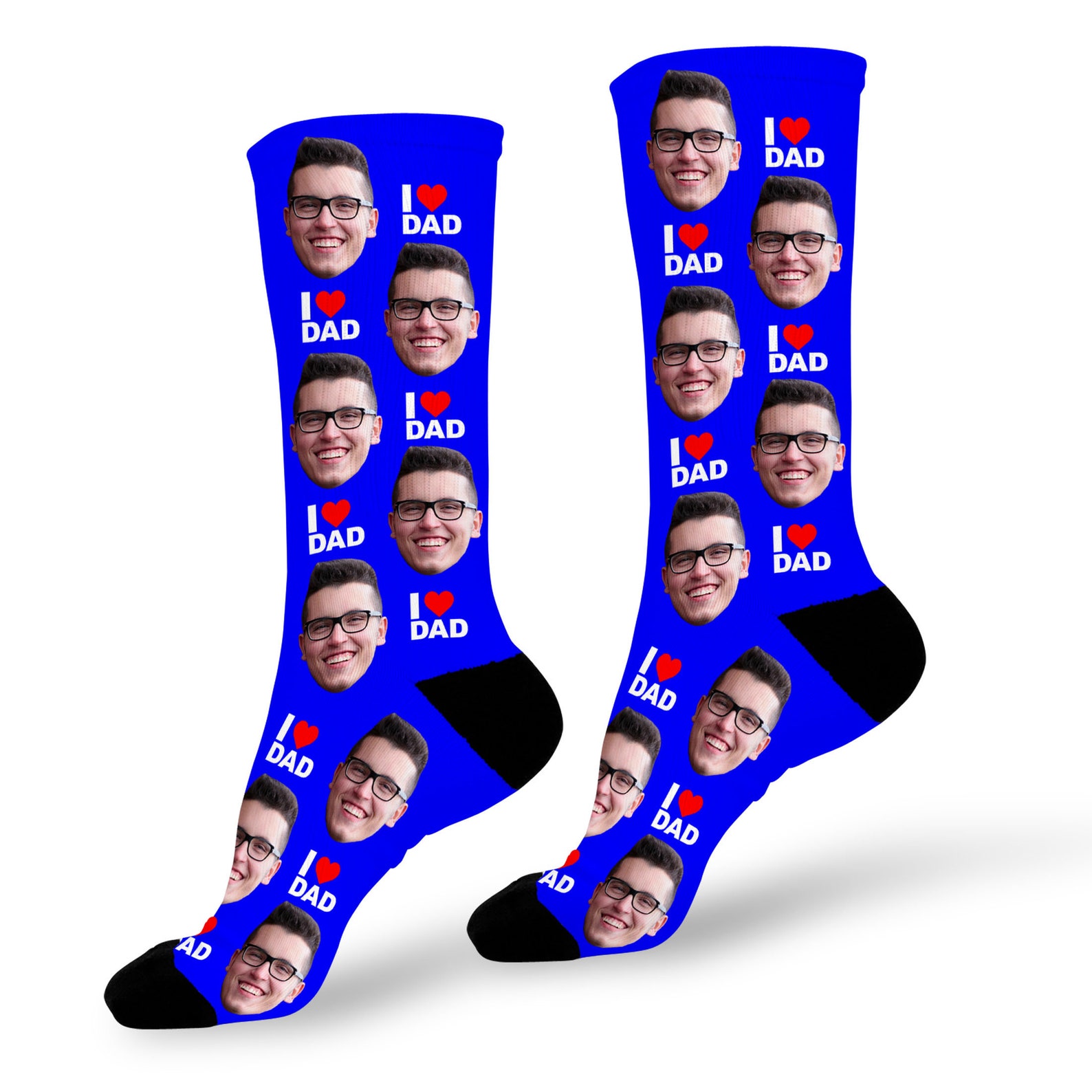 Custom Dad Socks I Love Dad Socks Gift for Dad Father's - Etsy