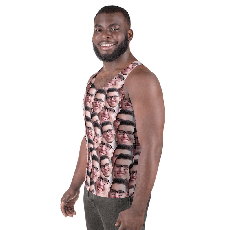 Crazy Face Tank Top Face Unisex Tank Top Photo Tank Top - Etsy