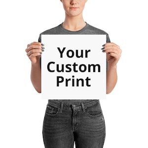 Personalized Poster, Enhanced Matte Paper Poster, Custom Text Poster ...