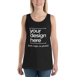 Picture Personalized Adult Tank Top, Custom Designed Tank Top, Photo ...