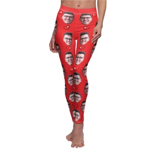Personalized Face Leggings, Custom Photo Leggings, Funny Selfie ...