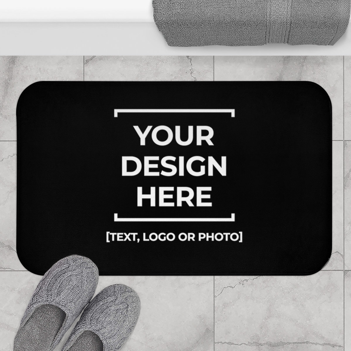 Custom Bath Mat Personalized Photo Bath Mat Text Bath Mat - Etsy
