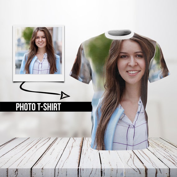 Custom Photo T-shirt Personalized All Over Print Shirt - Etsy