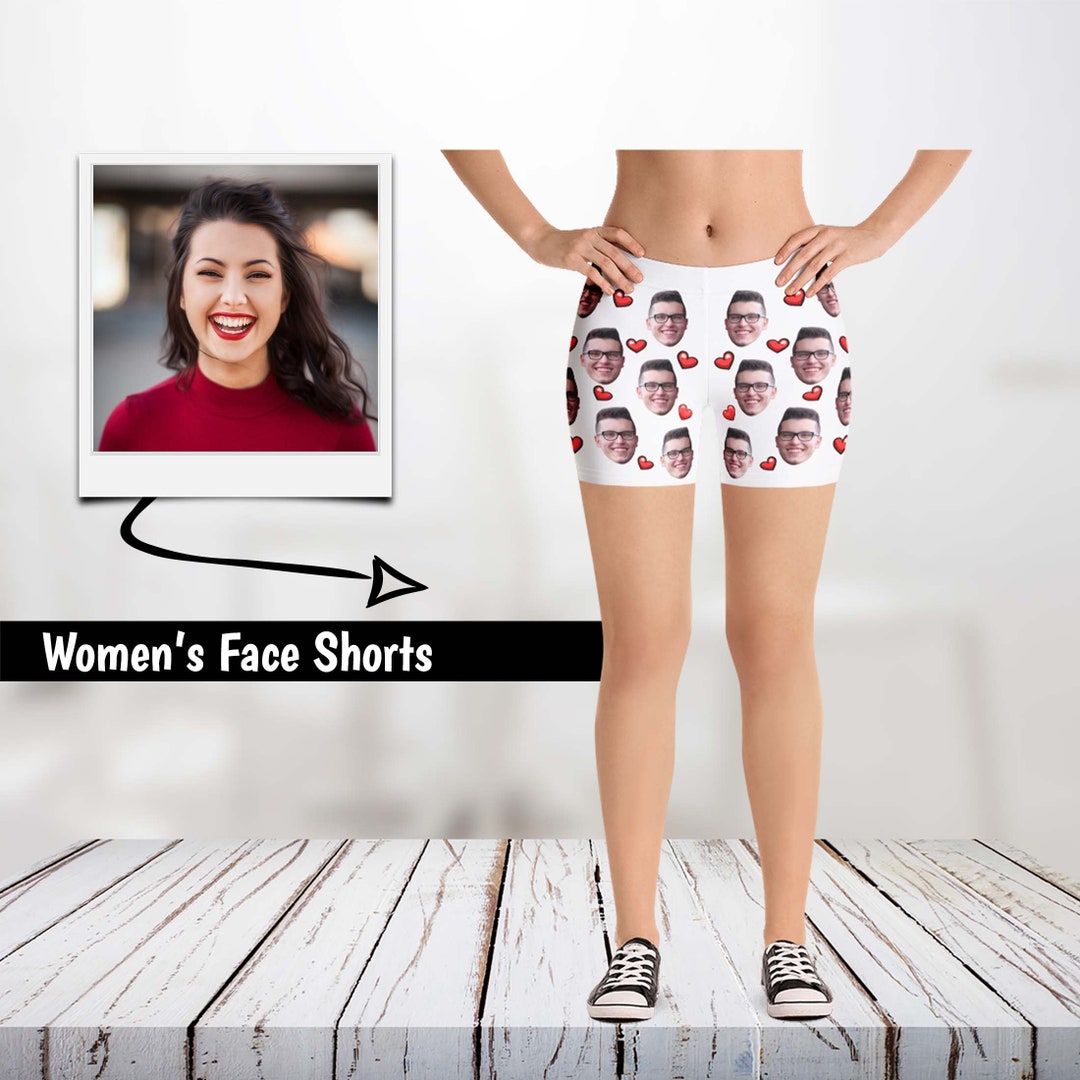 Custom Women Face Shorts Photo Shorts Funny Womens Shorts - Etsy
