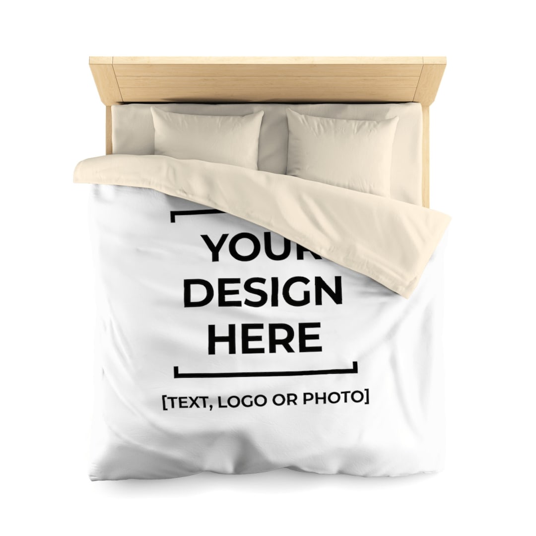 Custom Microfiber Duvet Cover, Personalized Bedding, Picture Duvet ...