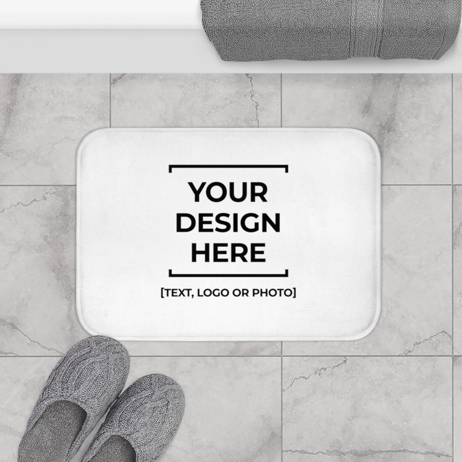 Custom Bath Mat Personalized Photo Bath Mat Text Bath Mat - Etsy