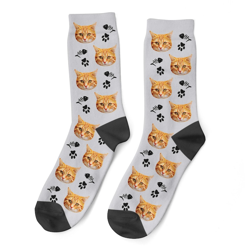 Customized Cat Socks Pet Face Socks Cat Lovers Cat Owner - Etsy