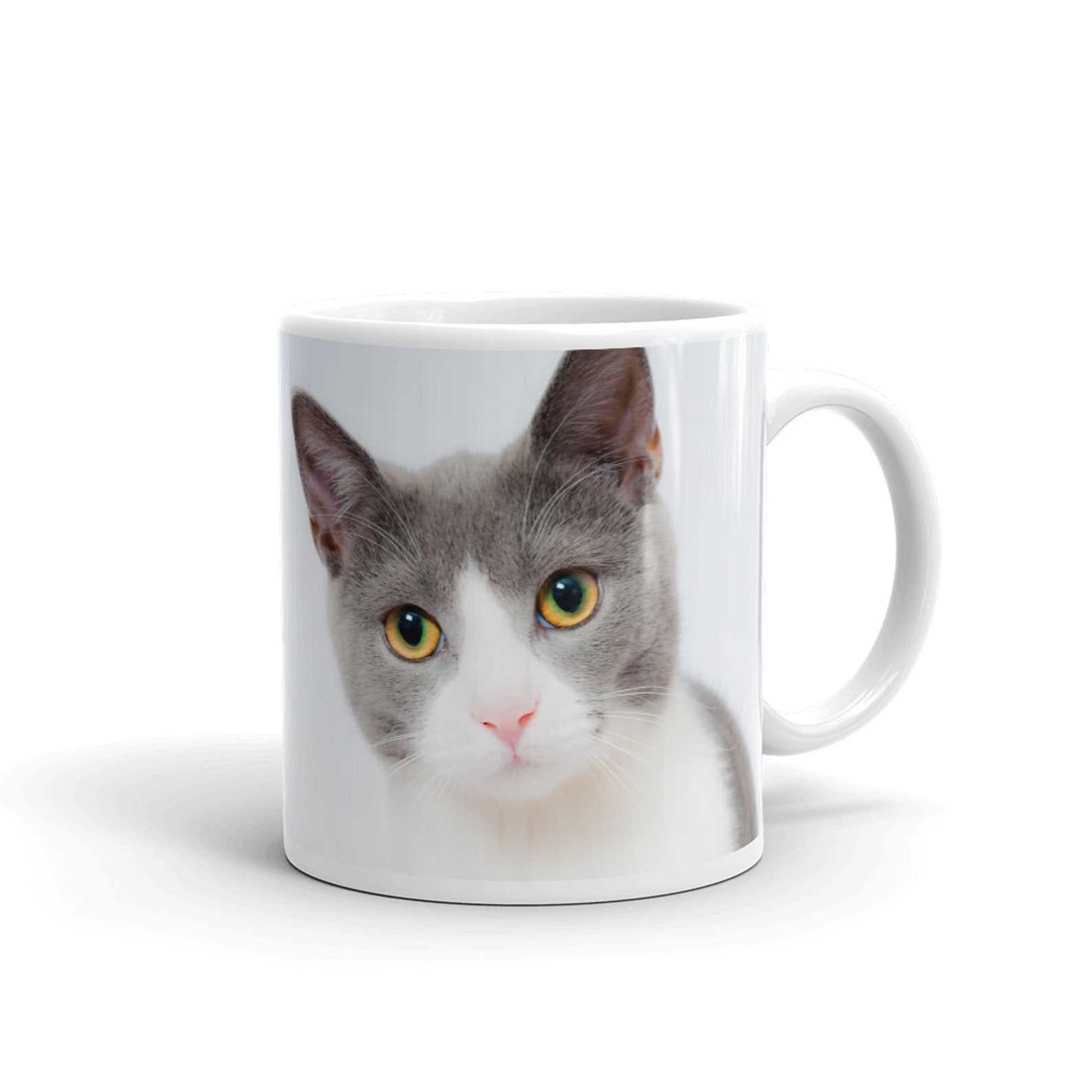 Custom Cat Photo Coffee Mug Custom Text Mug Cat Lover Mug - Etsy