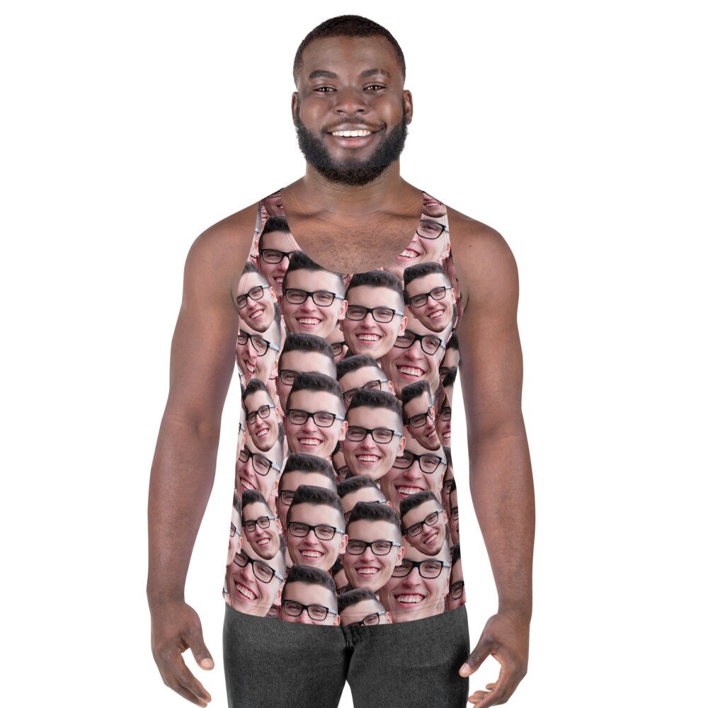 Crazy Face Tank Top Face Unisex Tank Top Photo Tank Top - Etsy