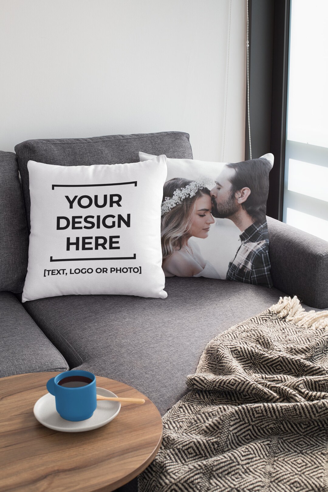 Custom Printed Pillow, Personalized Photo Pillow Case, Logo Pillow ...