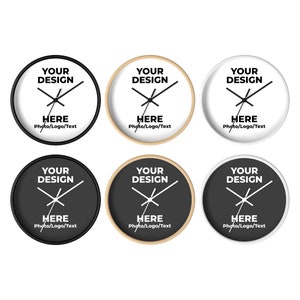 Custom Wall Clock, Personalized Wall Clock, Photo Wall Clock, Home ...