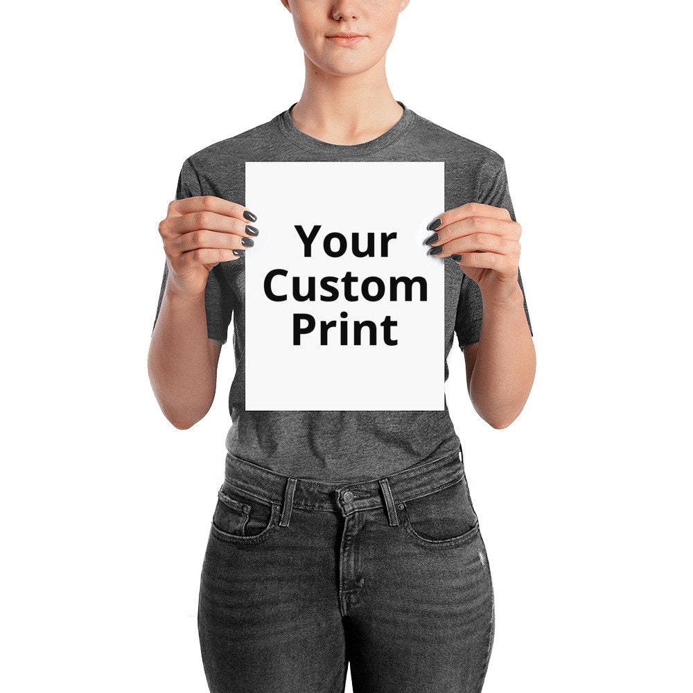 Personalized Poster Enhanced Matte Paper Poster Custom Text | Etsy