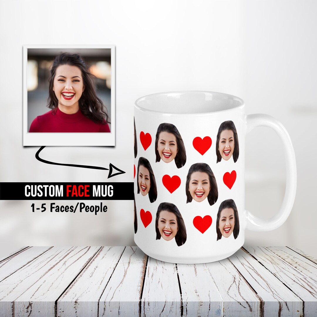 Custom Face Mug, Birthday Gift, Personalized Gift, Photo Mug, Gift for ...