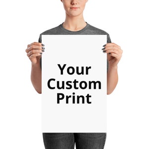 Personalized Poster, Enhanced Matte Paper Poster, Custom Text Poster ...