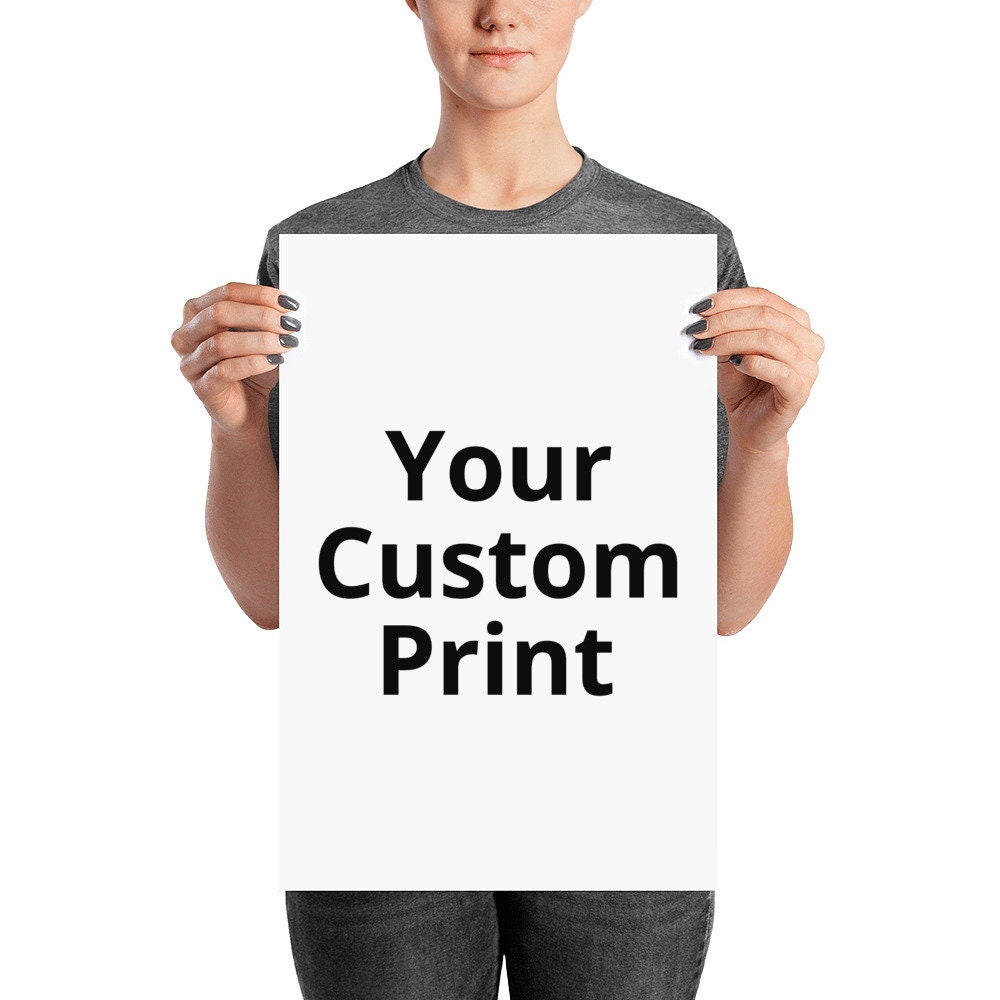 Personalized Poster Enhanced Matte Paper Poster Custom Text | Etsy